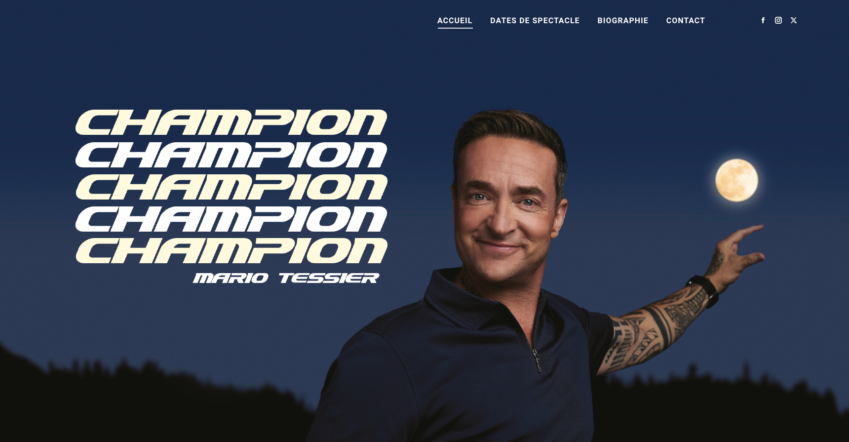 Dates de spectacle - Mario Tessier